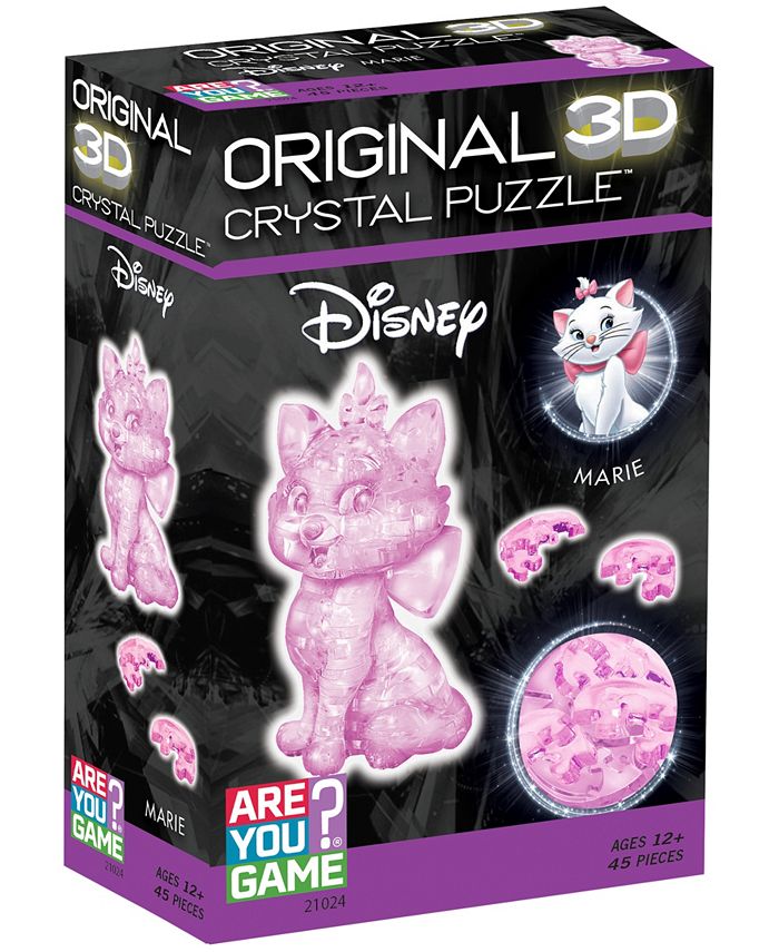 Areyougame 3D Disney Marie Crystal Puzzle Set, 45 Piece - Macy's