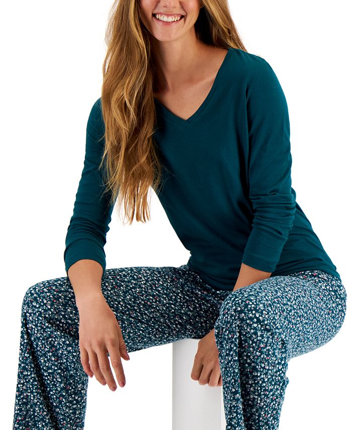 Charter Club Cotton Pajama Set, Created for Macy's & Reviews - All ...
