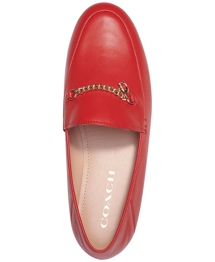COACH Women's Hanna Chained Loafers & Reviews - Flats & Loafers - Shoes ...