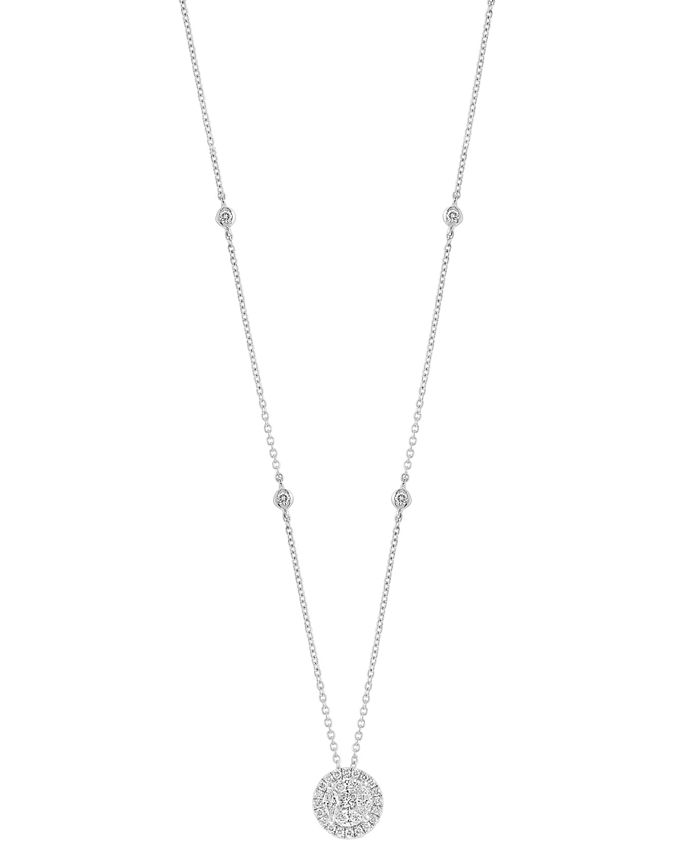 EFFY Collection EFFY® HEMATIAN Diamond Multi-Cut Halo Cluster 16 ...