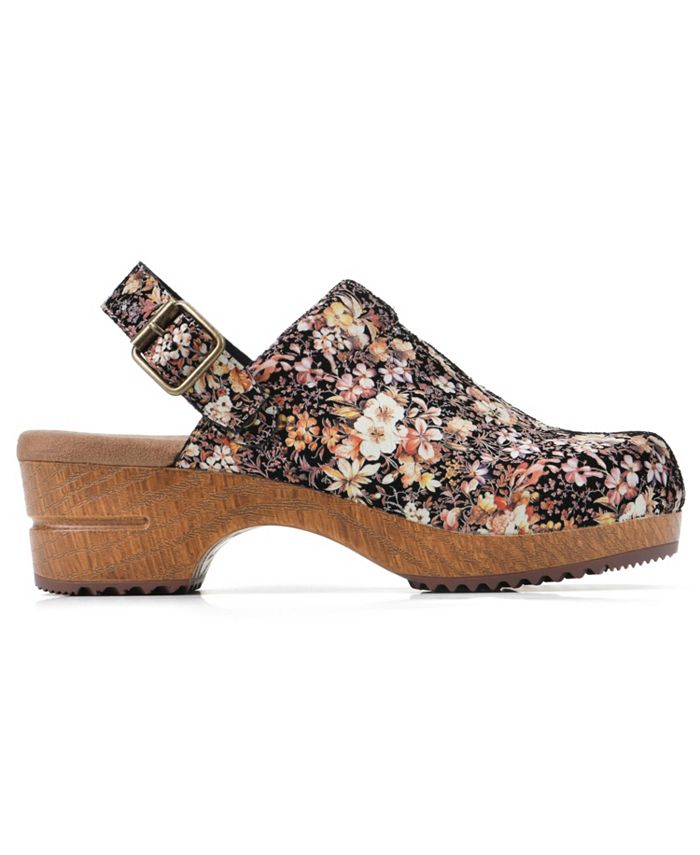 White Mountain Women's Being Slingback Platform Clogs - Macy's