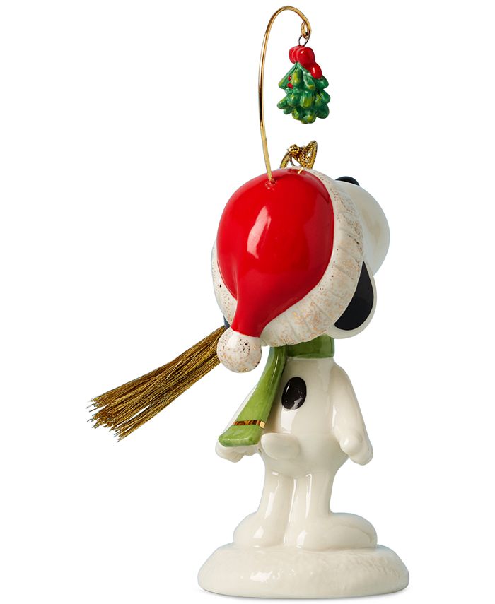 Lenox 2022 Snoopy Under the Mistletoe Ornament - Macy's