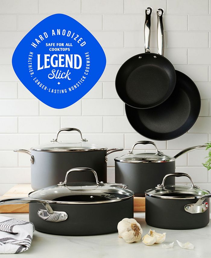 Legend Cookware Hard Anodized Cookware with Lids, 10 Pieces - Macy's