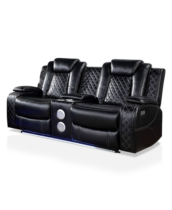 Furniture of America Cheba Power Reclining Loveseat - Macy's