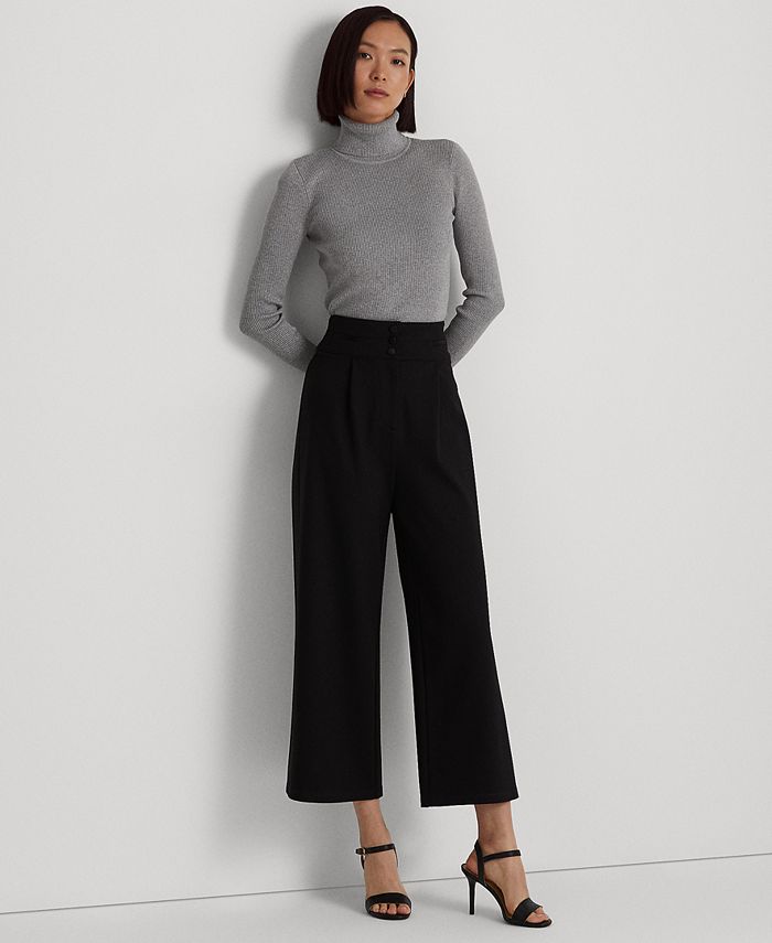 Lauren Ralph Lauren Metallic Turtleneck Sweater - Macy's
