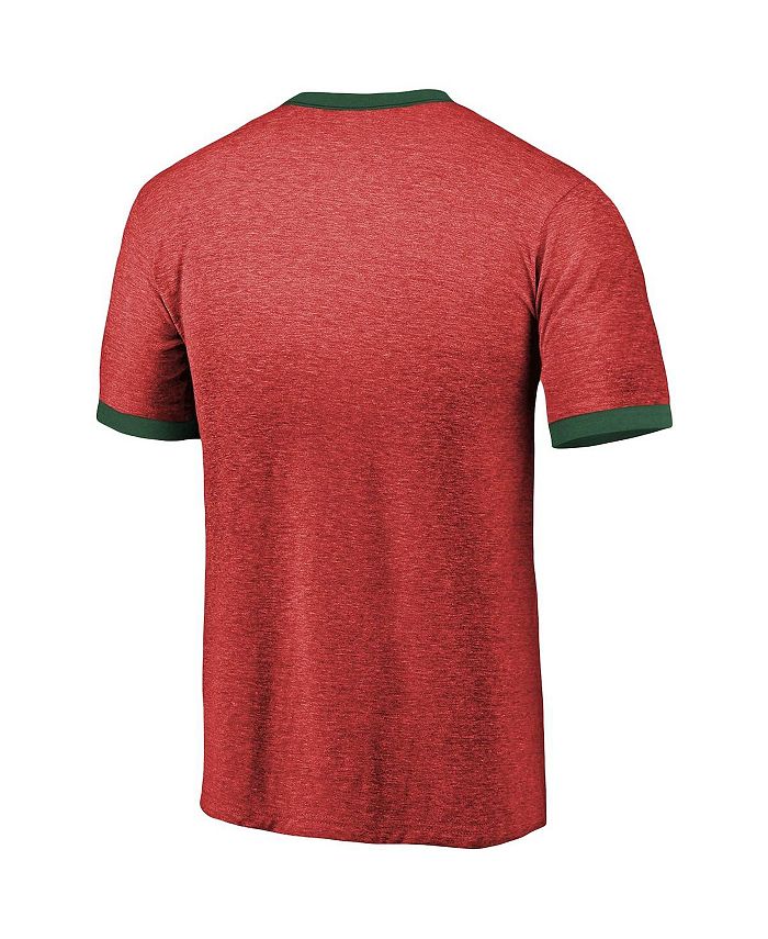Majestic Men's Threads Red Minnesota Wild Buzzer Beater Tri-Blend ...