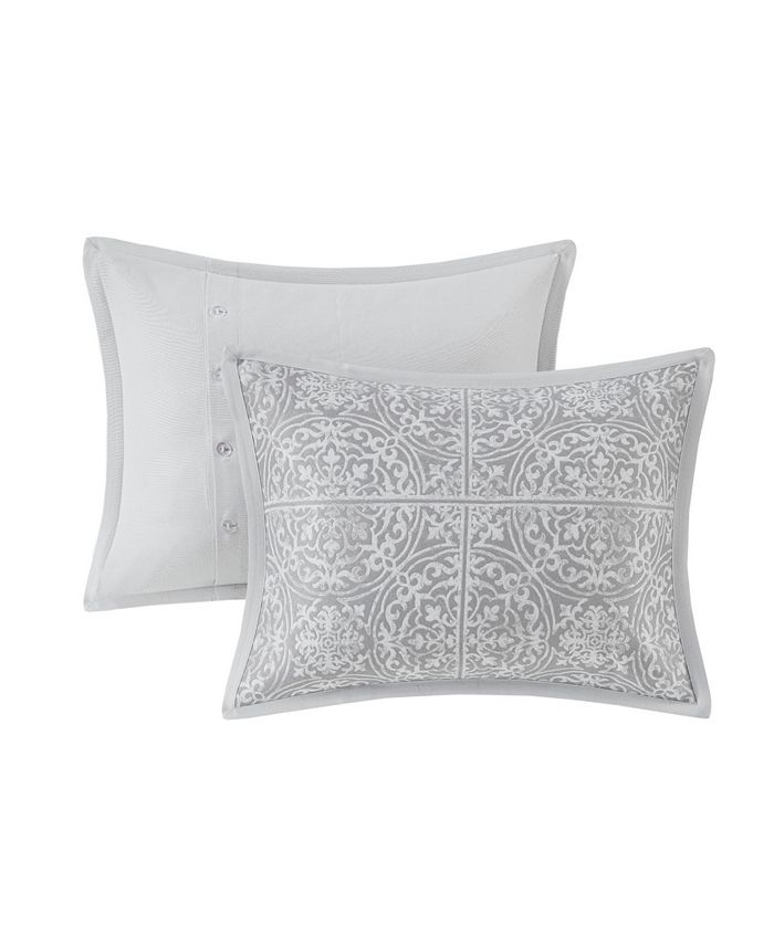 Madison Park Signature Windham Jacquard Tile 9-Pc.Comforter Set, Queen ...