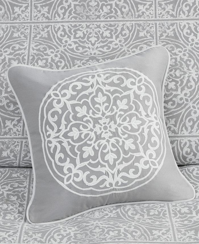 Madison Park Signature Windham Jacquard Tile 9-Pc.Comforter Set, Queen ...