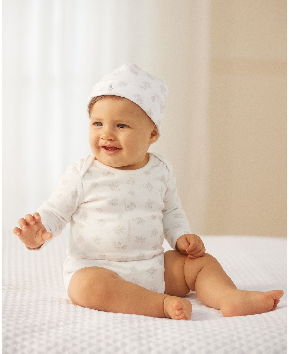 Click here for Polo Ralph Lauren Baby Boys Bear-Print Organic Cot... prices