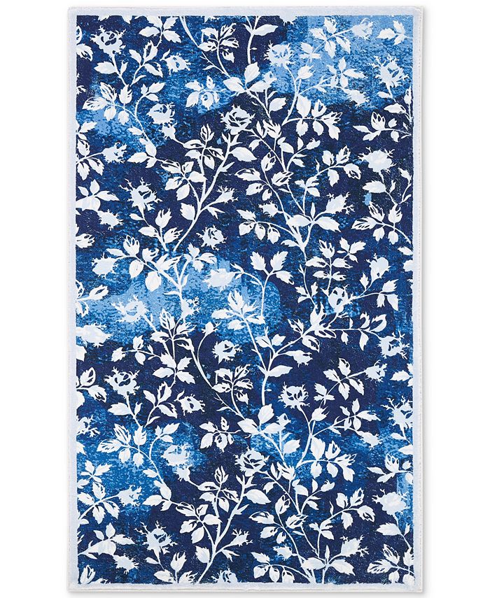 Seventh Studio Blue Floral Accent Rug - Macy's