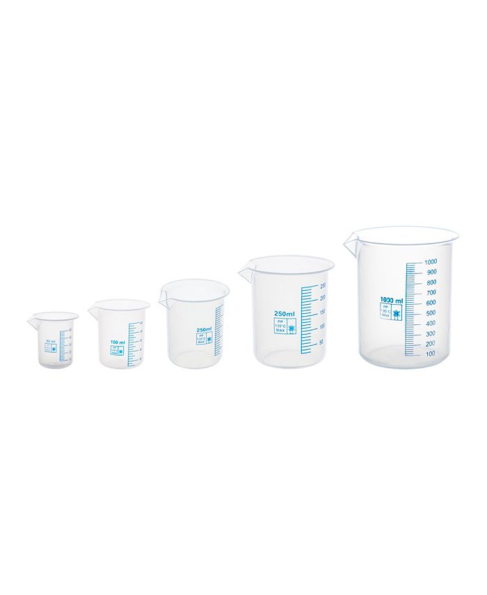 Supertek Polypropylene Beakers Set, 5 Piece - Macy's