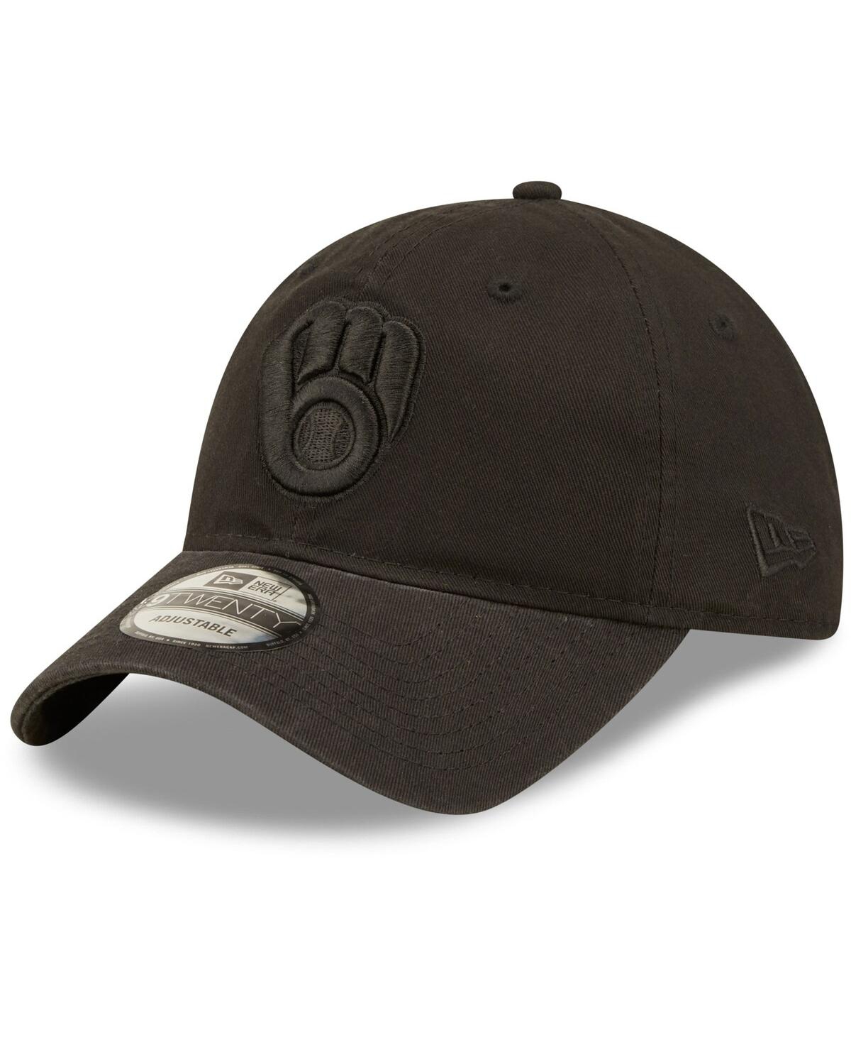 Click here for Mens New Era Milwaukee Brewers Black on Black Core... prices
