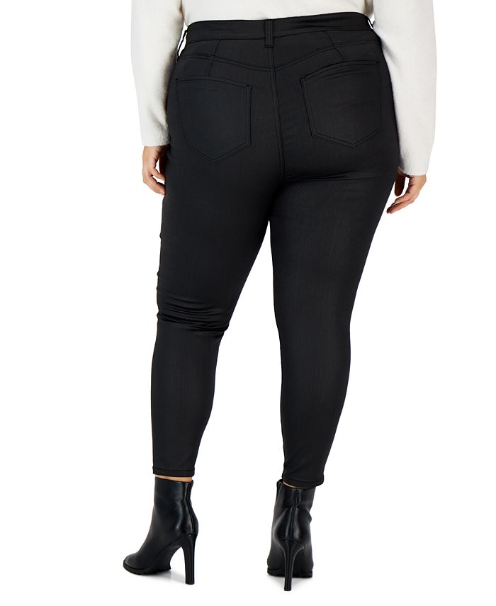Celebrity Pink Trendy Plus Size Curvy High-Rise Skinny Jeans & Reviews ...