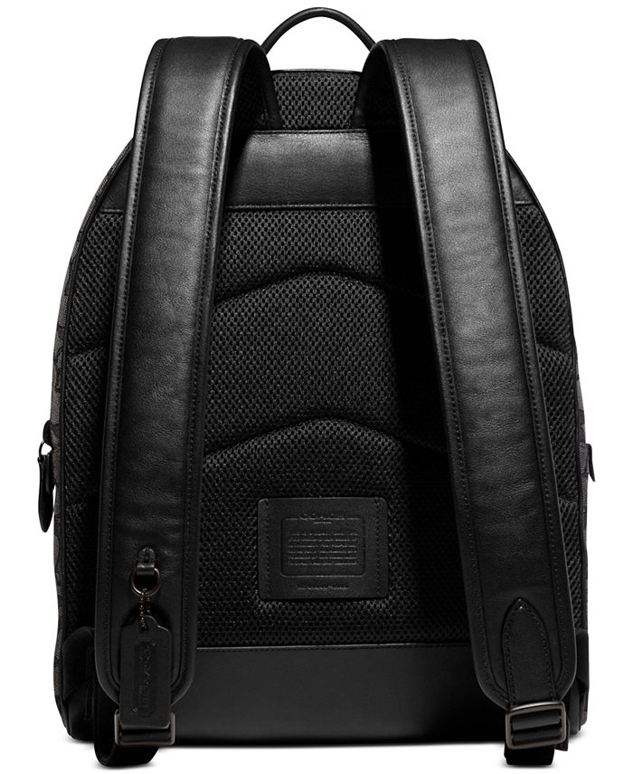 COACH Charter Signature Jacquard Backpack - Macy's