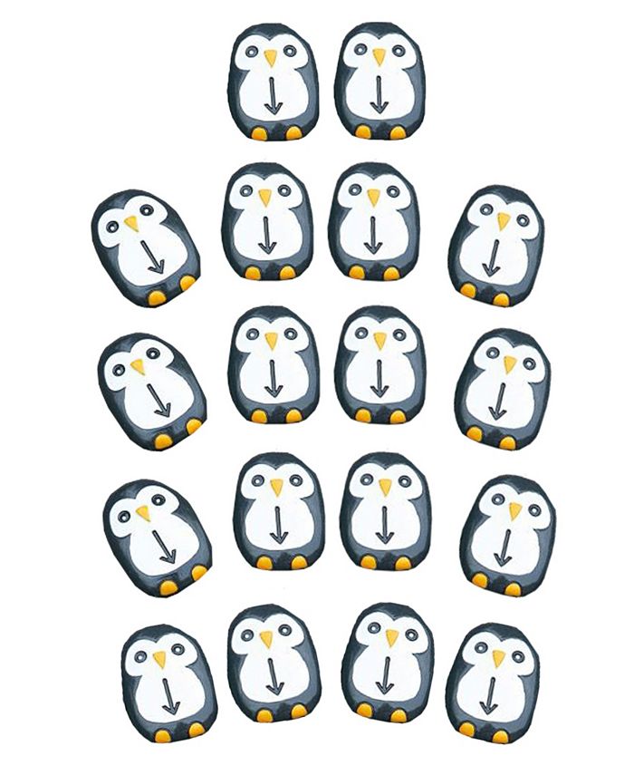 Yellow Door Pre-Coding Penguin Stones, Set of 18 - Macy's