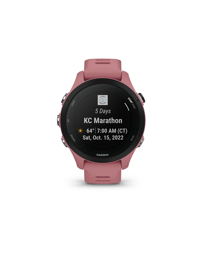 Garmin Unisex Forerunner 255s Light Pink Fiber- Reinforced Polymer Band ...
