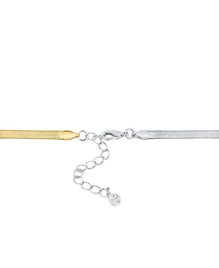 And Now This Two Tone Reversible Snake Chain Necklace - Macy's