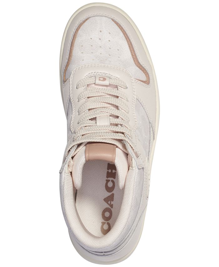 COACH Women's Lace-Up High-Top Sneakers - Macy's