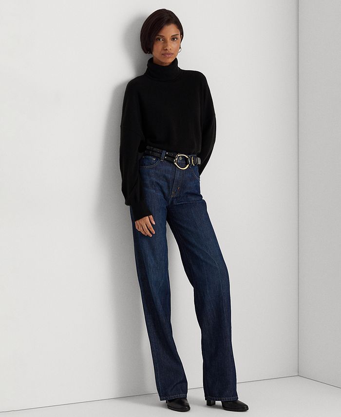 Lauren Ralph Lauren High-Rise Relaxed Straight Jeans - Macy's Lauren Ralph Lauren High-Rise Relaxed Straight Jeans - Macy's