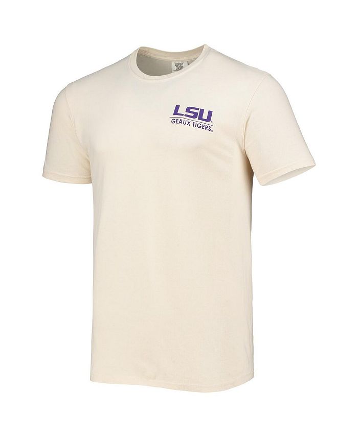 Image One Men's Cream LSU Tigers Landscape Shield Comfort Colors T ...