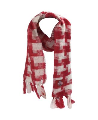 Women's FOCO Ohio State Buckeyes Checkered Woven Blanket Scarf - Macy's