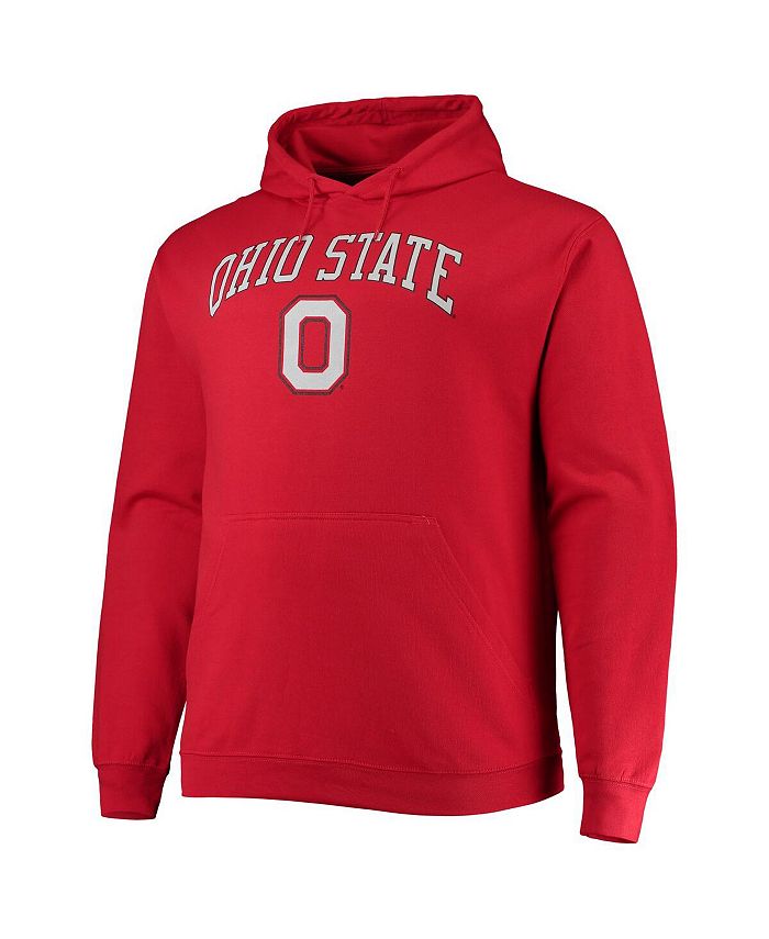 Champion Men's Scarlet Ohio State Buckeyes Big and Tall Arch Over Logo ...