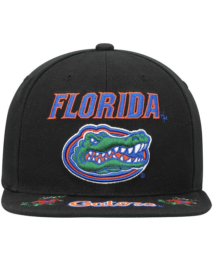 Mitchell & Ness Men's Black Florida Gators Front Loaded Snapback Hat ...