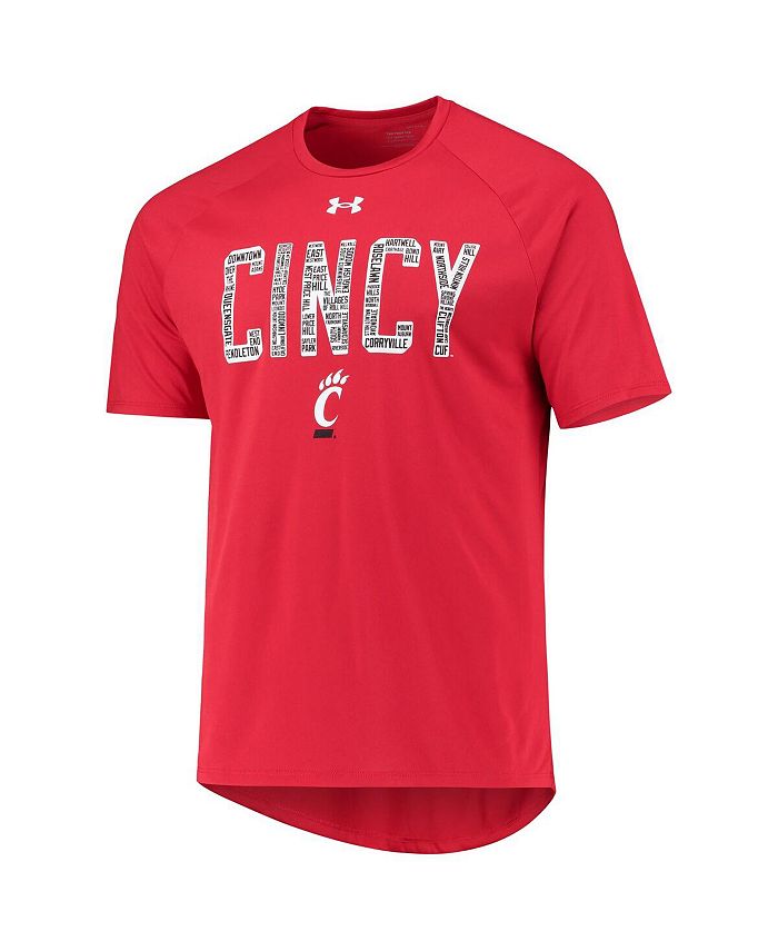 Under Armour Men's Red Cincinnati Bearcats 513 Tech T-shirt - Macy's