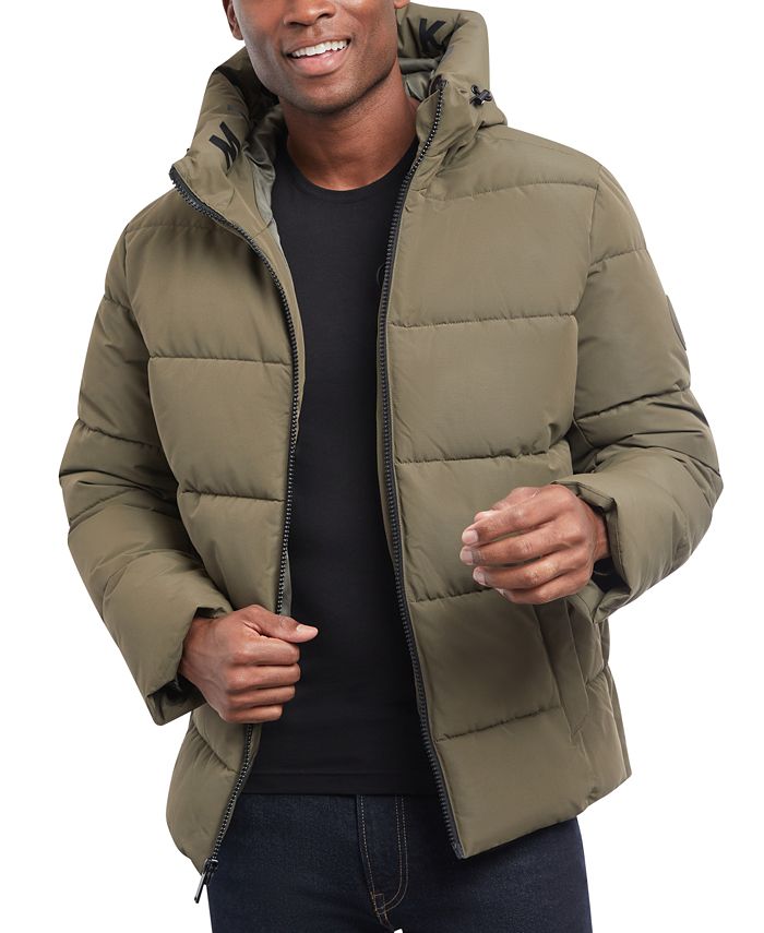 Michael Kors Men's Quilted Hooded Puffer Jacket - Macy's