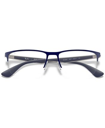 Ray-Ban RX6335 Unisex Rectangle Eyeglasses - Macy's