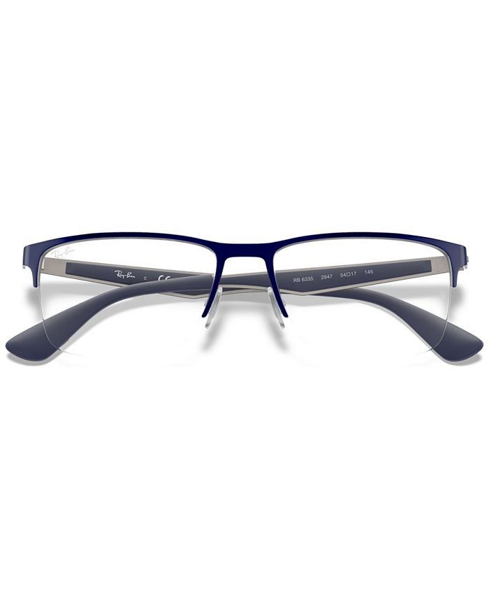 Ray-Ban RX6335 Unisex Rectangle Eyeglasses - Macy's