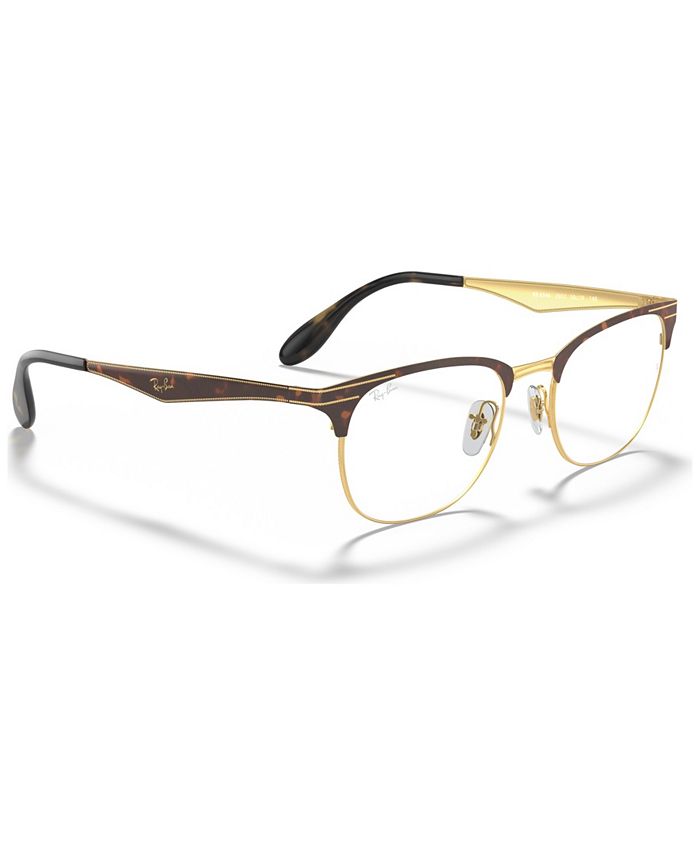 Ray-Ban RX6346 Unisex Square Eyeglasses - Macy's