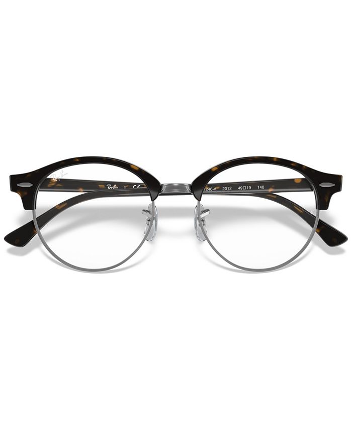 Ray-Ban RX4246V Unisex Round Eyeglasses - Macy's