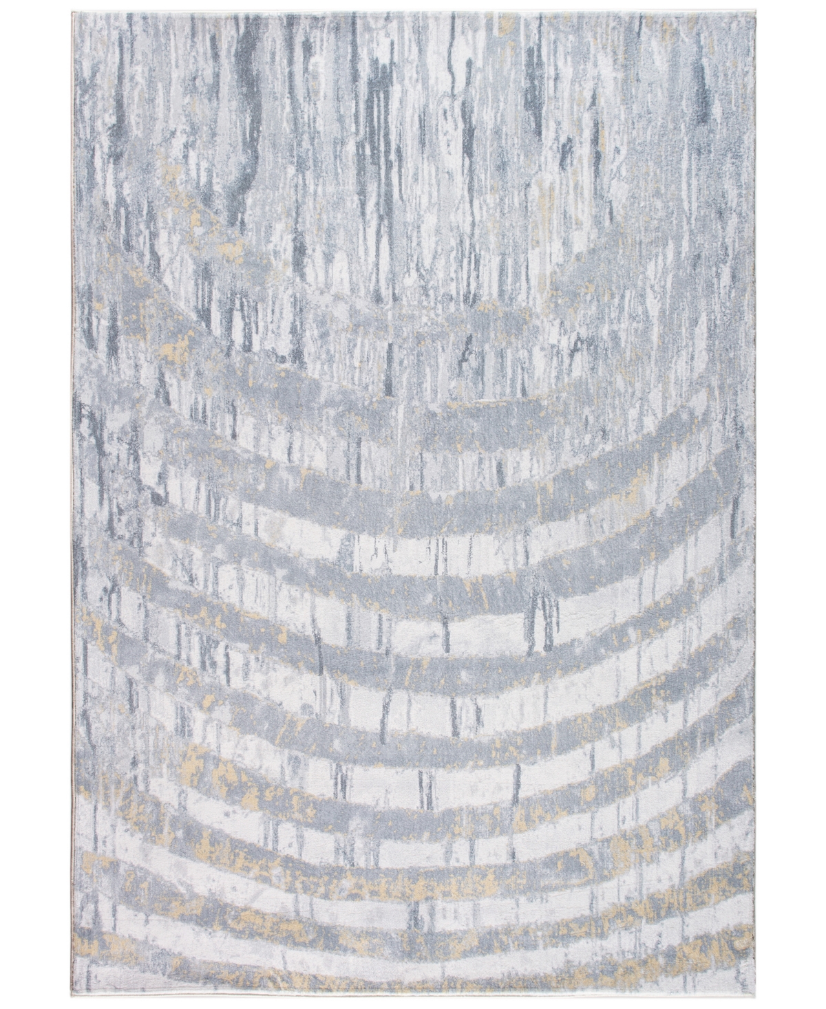 Click here for Kas Roxy 2809 76 x 10 Area Rug - Gray  Gold tone prices