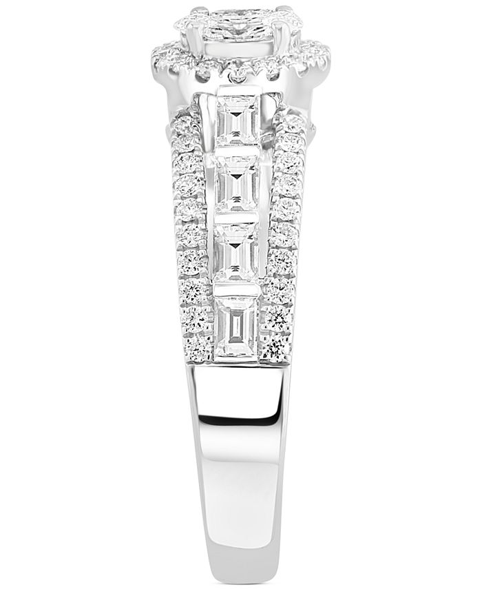 EFFY Collection EFFY® Diamond Round Halo Cluster Ring (7/8 ct. t.w.) in ...