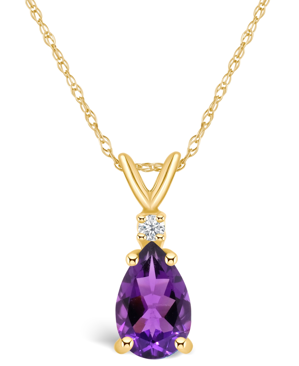 Click here for Amethyst (1 ct. t.w.) and Diamond Accent Pendant N... prices