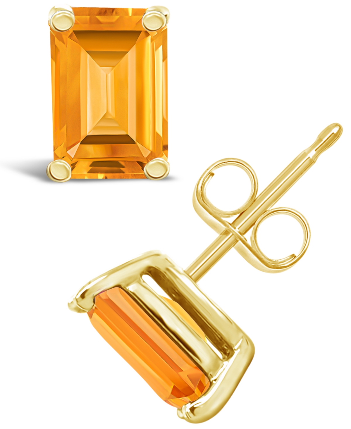 Click here for Citrine (1-1/10 ct. t.w.) Stud Earrings in 14K Yel... prices