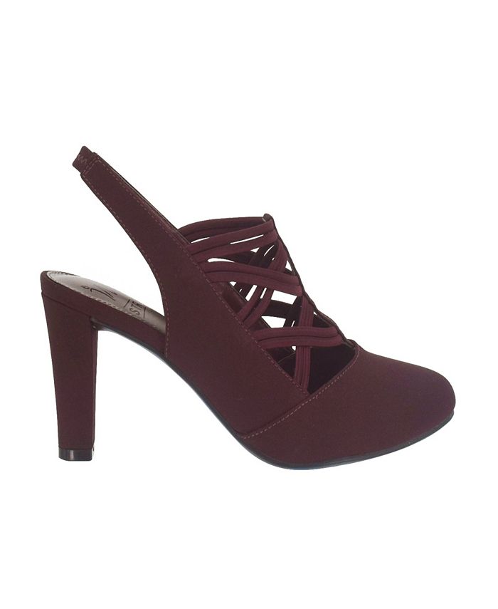 Impo Women's Vail Stretch Elastic Sling-Back Pumps with Memory Foam ...