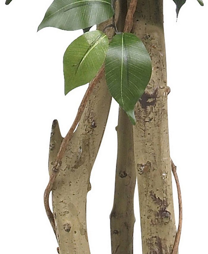 Nearly Natural 4' Artificial Ficus Tree - Macy's