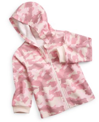 First Impressions Toddler Girls Camouflage Full Zip Hoodie, Created for Macy's - Macy's