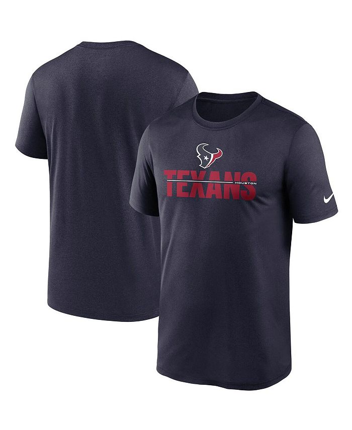 Nike Men's Navy Houston Texans Legend Microtype Performance T-shirt ...