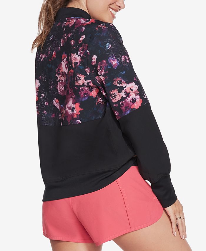 Skechers Women's Skechweave Linear Floral Reversible Jacket - Macy's