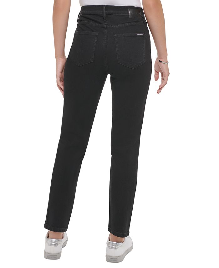 Calvin Klein Jeans Petite High-Rise Slim Straight-Leg Whisper-Soft ...