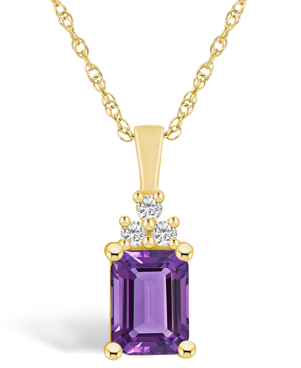 Click here for Macys Amethyst (1-5/8 Ct. T.w.) and Diamond (1/10... prices
