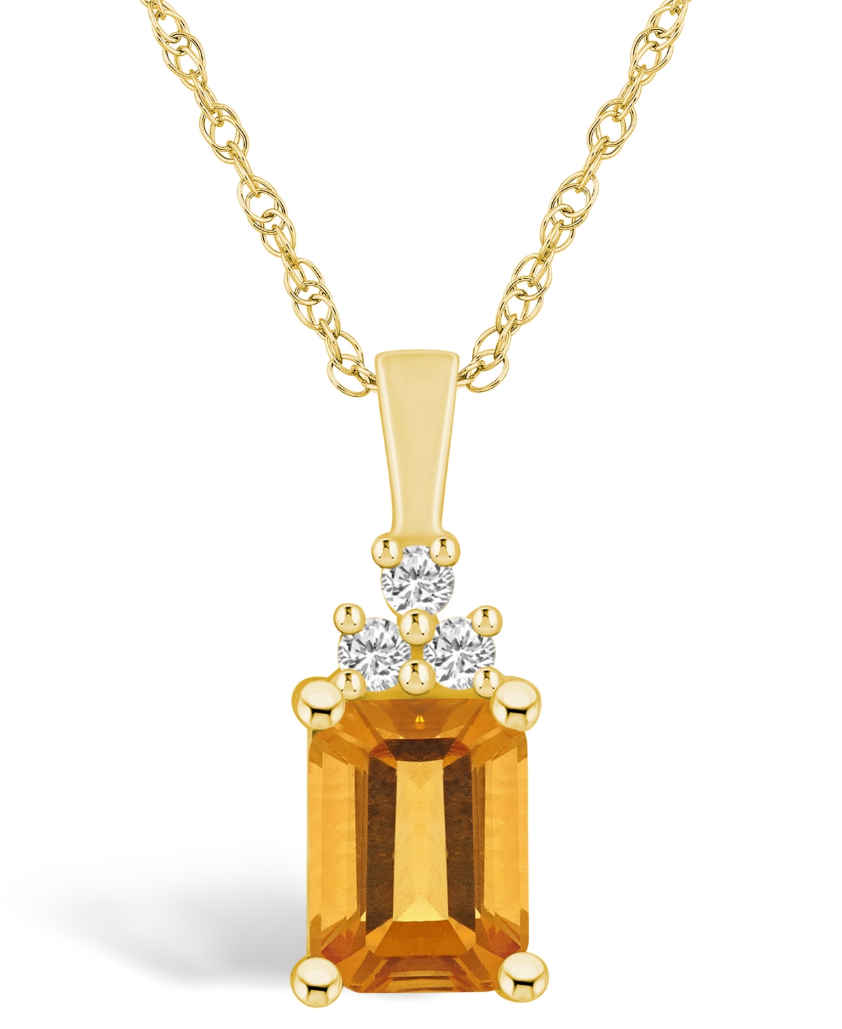 Click here for Macys Citrine (1-5/8 Ct. T.w.) and Diamond (1/10 C... prices