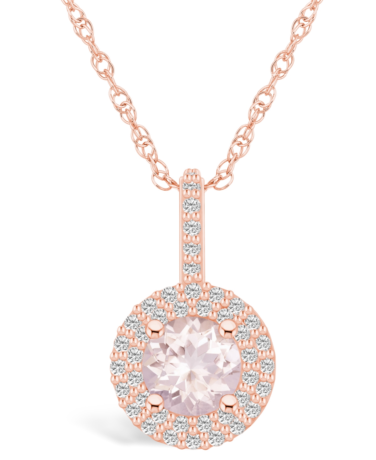 Click here for Macys Morganite (1-1/4 Ct. T.w.) and Diamond (3/8... prices