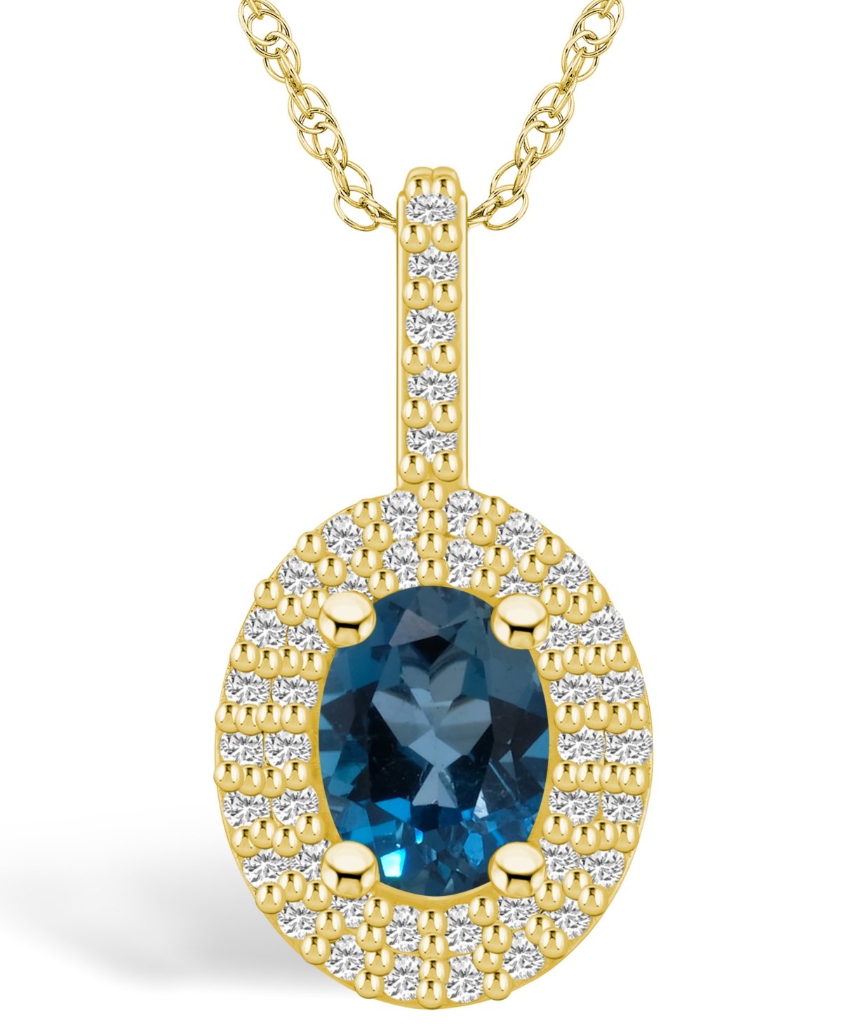Click here for Macys London Blue Topaz (1-5/8 Ct. T.w.) and Diamo... prices