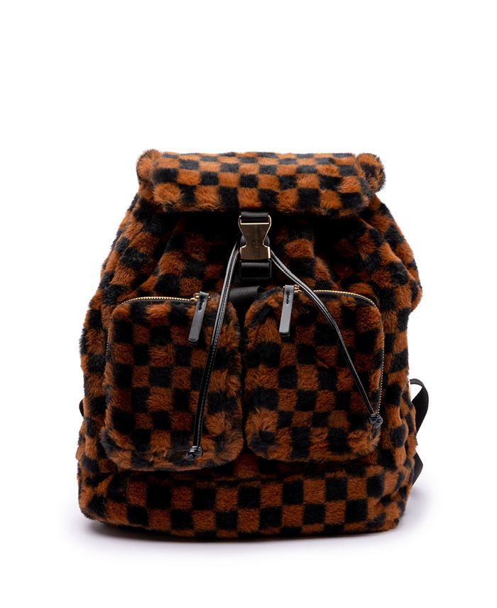 Skinnydip London Women's Checkerboard Fluff Utility Backpack - Macy's