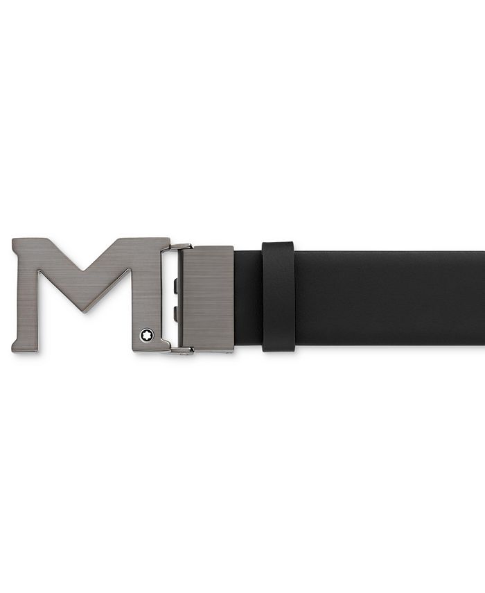 Montblanc M Buckle Leather Belt - Macy's