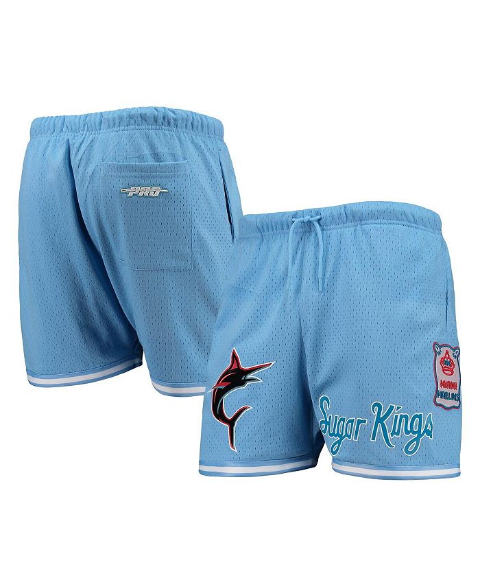 Pro Standard Men's Light Blue Miami Marlins City Edition Mesh Shorts ...